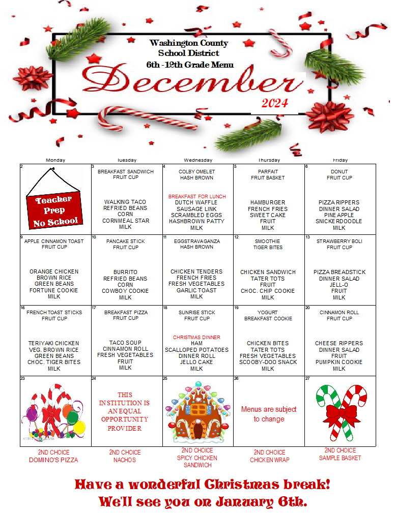 Menus – Food Service