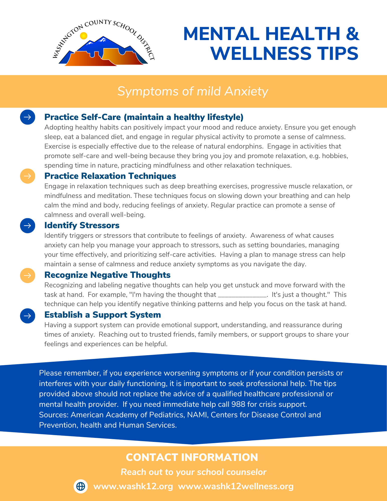 Early Identification – Mental Health and Wellness